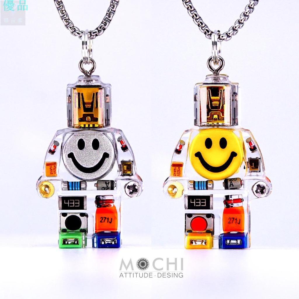MOCHI Smiley Robot Niche Necklace High-End Keychain Pendant Original ...