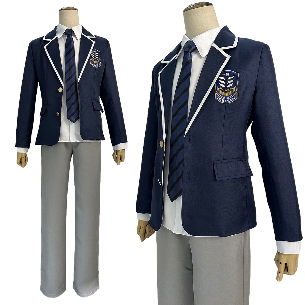 HOLOUN BLUE LOCK Cosplay Costume Isagi School Uniform Suit Christmas ...