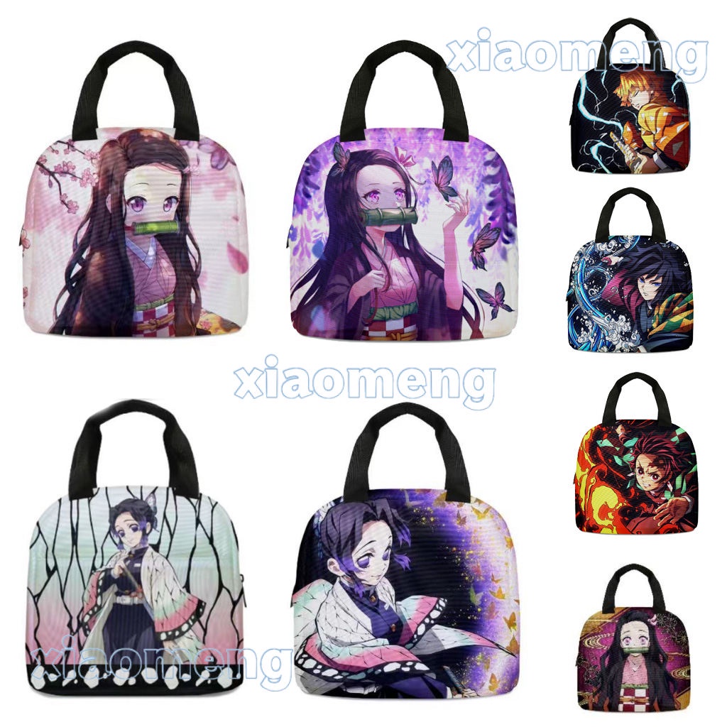 Demon Slayer nezuko Lunch Bag for kids shinobu tanjiro Tsuyuri Kanawo ...