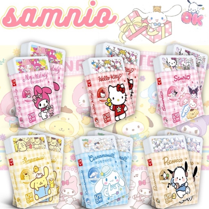 120pcs Cute Sanrio Sticker T Box Cinnamoroll Sticker My Melody