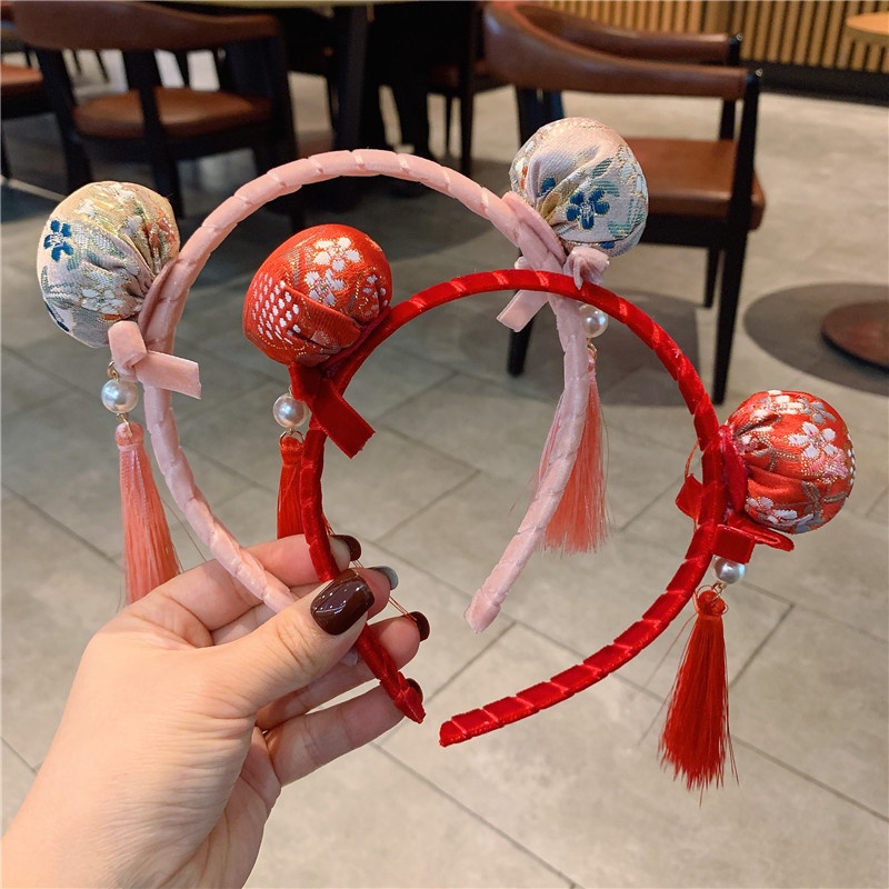 Ancient Costume Headband Tang Children Chinese New Year Hanfu Girls ...