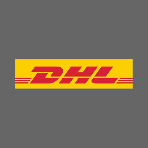 DHL International Express LOGO Banner Waterproof 3M Sticker Size ...