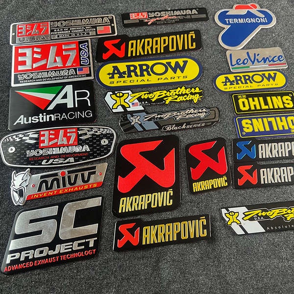 Stiker Motor Exhaust sticker motorcycle modified exhaust pipe sticker ...