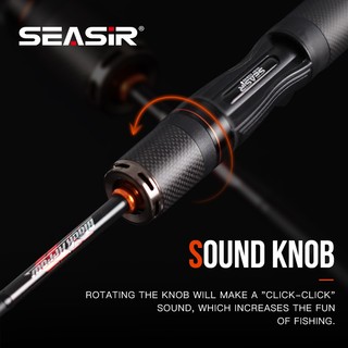 SEASIR Black Arrow Fishing Rod 4.92FT 76G Lure Weight 0.8-10g UL Carbon ...