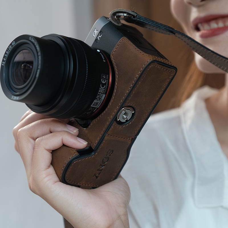 Light Shadow|Sony A7C2 Protective Case A7CR Leather Case a7c Second ...