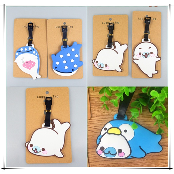 Ready Stock Whale Luggage Tag Blue Whale Luggage Sign Beluga Boarding ...