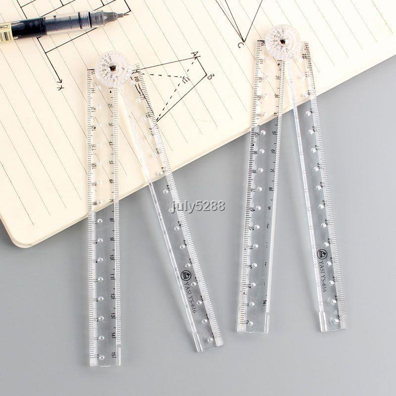Style Creative Acrylic Transparent Folding Ruler Ruler Simple Scale ...