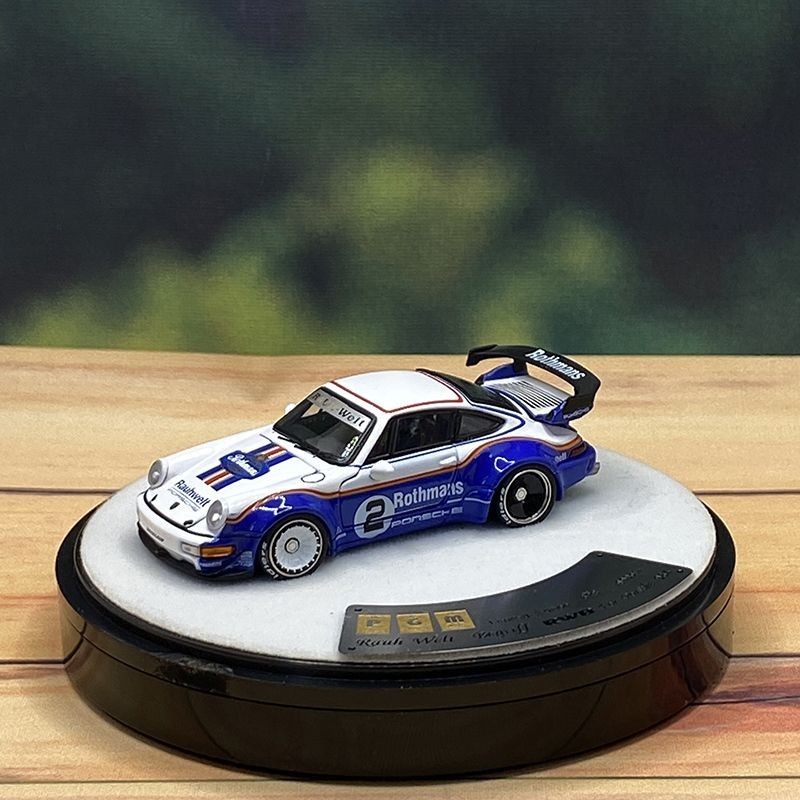 Pgm Full Open Porsche 964 RWB 911 Lok Fumen Alloy Car Model Blue White ...