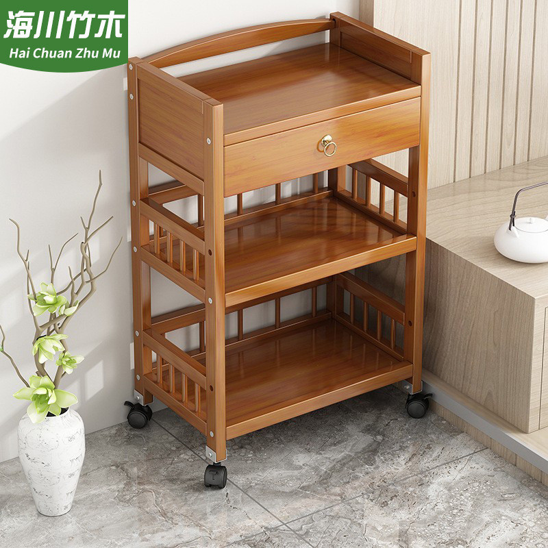 Mobile Tea Cart Trolley Rack New Chinese Style Mahjong Table Side Table ...