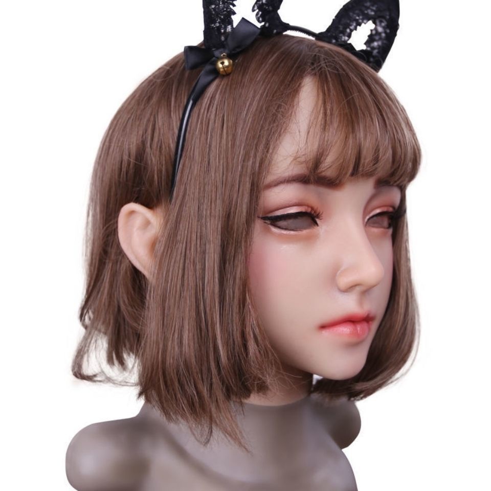 Pseudo-mother Mask Beauty Silicone Headgear COS Makeup CD Cross ...