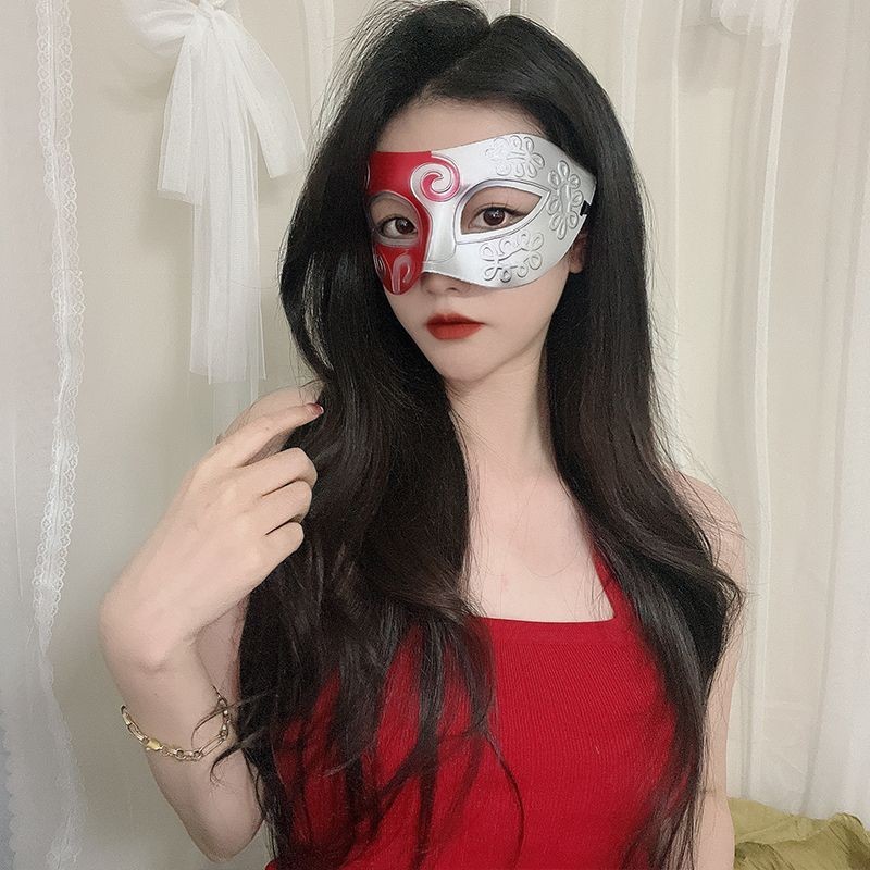 Half-faced princess antique retro mask handsome gentleman Ha Half-face ...