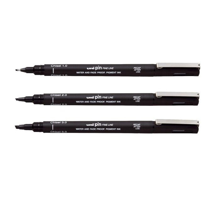 uni Mitsubishi pin FINE Black Substitute Pen Ultra-FINE Square Head ...
