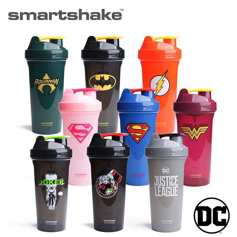 DC [Smartshake] Lite Comics Shaker Cup 800ml Fitness High Protein Whey ...
