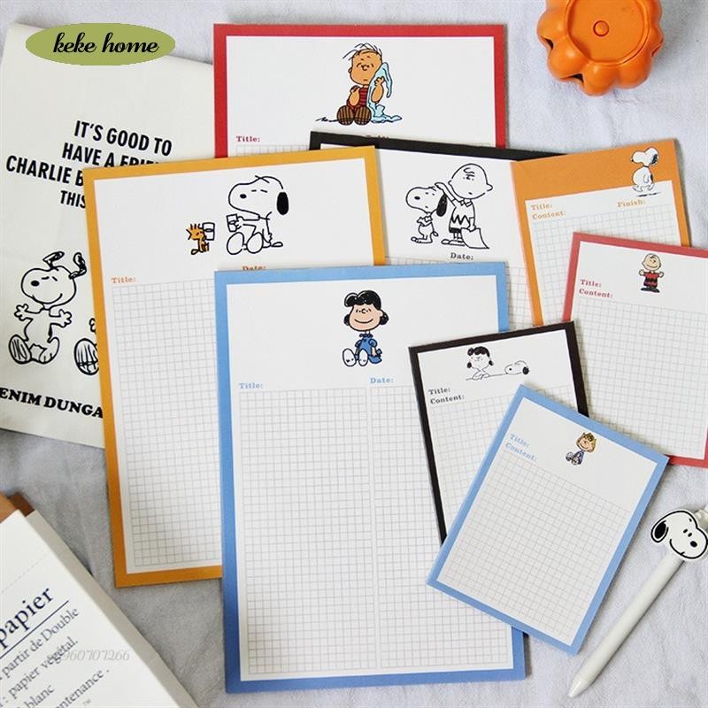 Kekeke Korean Simple ins Full Grid Notepad Little Boy Cartoon Bear ...