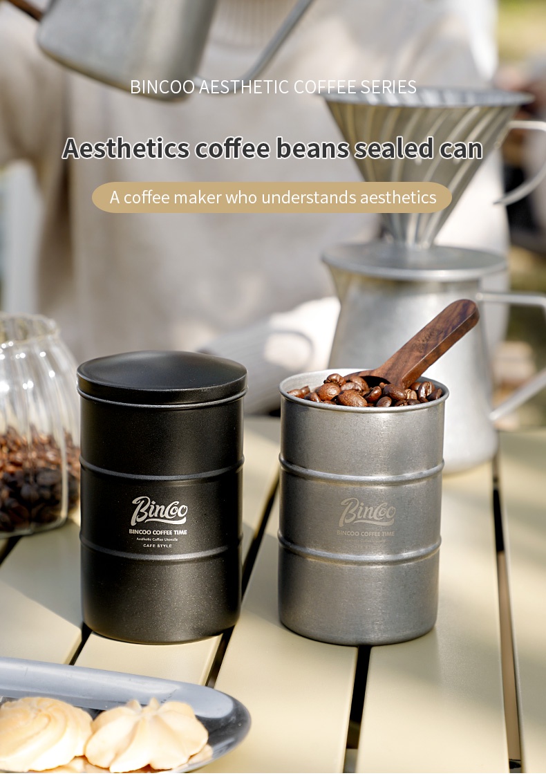 Bincoo Coffee Bean Can Storage Jar Coffee Powder Sealed Jar Tea Tank ...