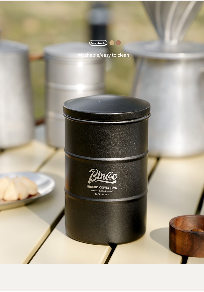 Bincoo Coffee Bean Can Storage Jar Coffee Powder Sealed Jar Tea Tank ...