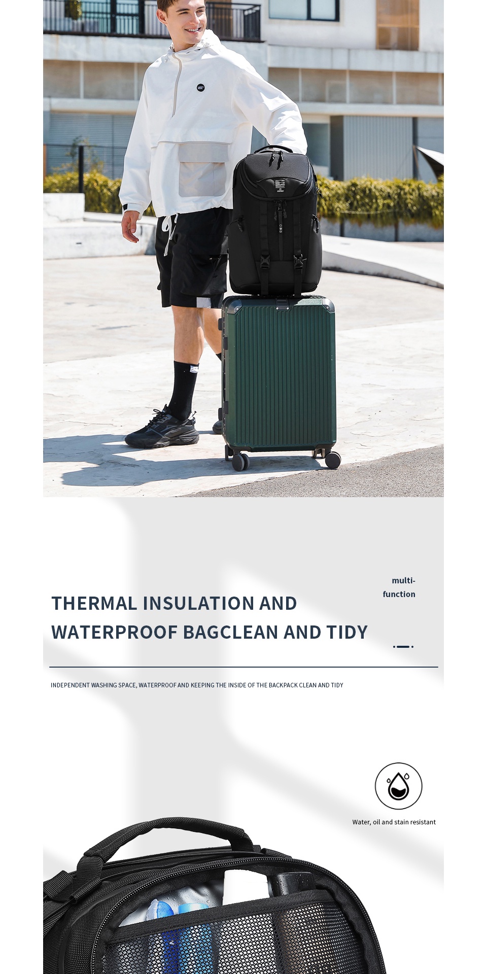 OZUKO New Fashion Large Capacity Waterproof Outdoor Men Laptop Backpack ...