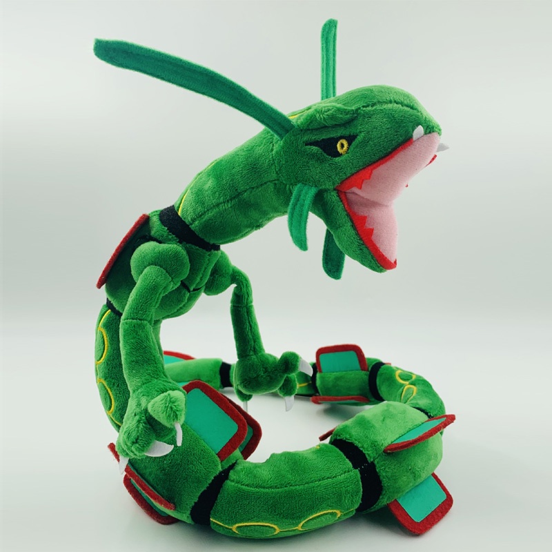80cm Anime Pokemon Plush Toy Kawaii Shiny Rayquaza Mega Plush Toys Doll ...