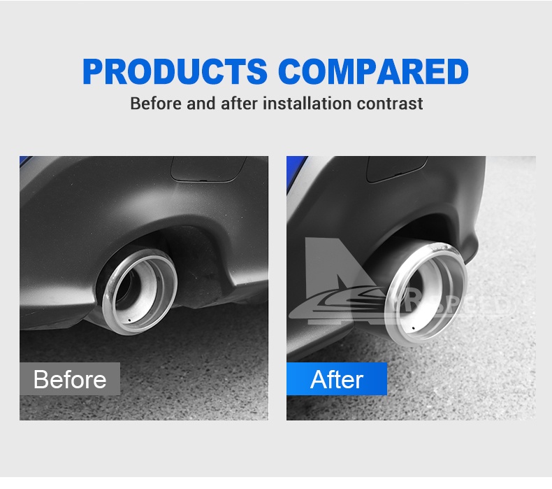 4Pcs Automobile Extension Pipe For Subaru BRZ Toyota GR86 2021-2023 ...