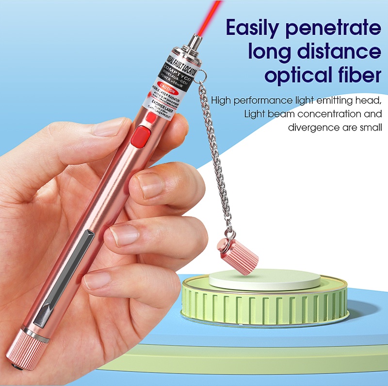 rechargeable visual fault locator 5-50mw pen type fiber optic ...