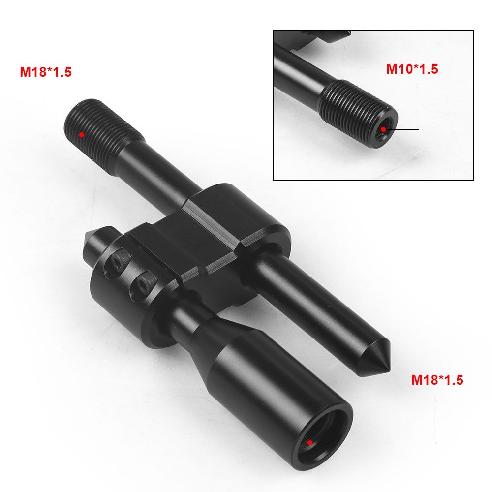 M18*1.5 Car Aluminum H Type Shift Knob Extension Adjustable Extender ...