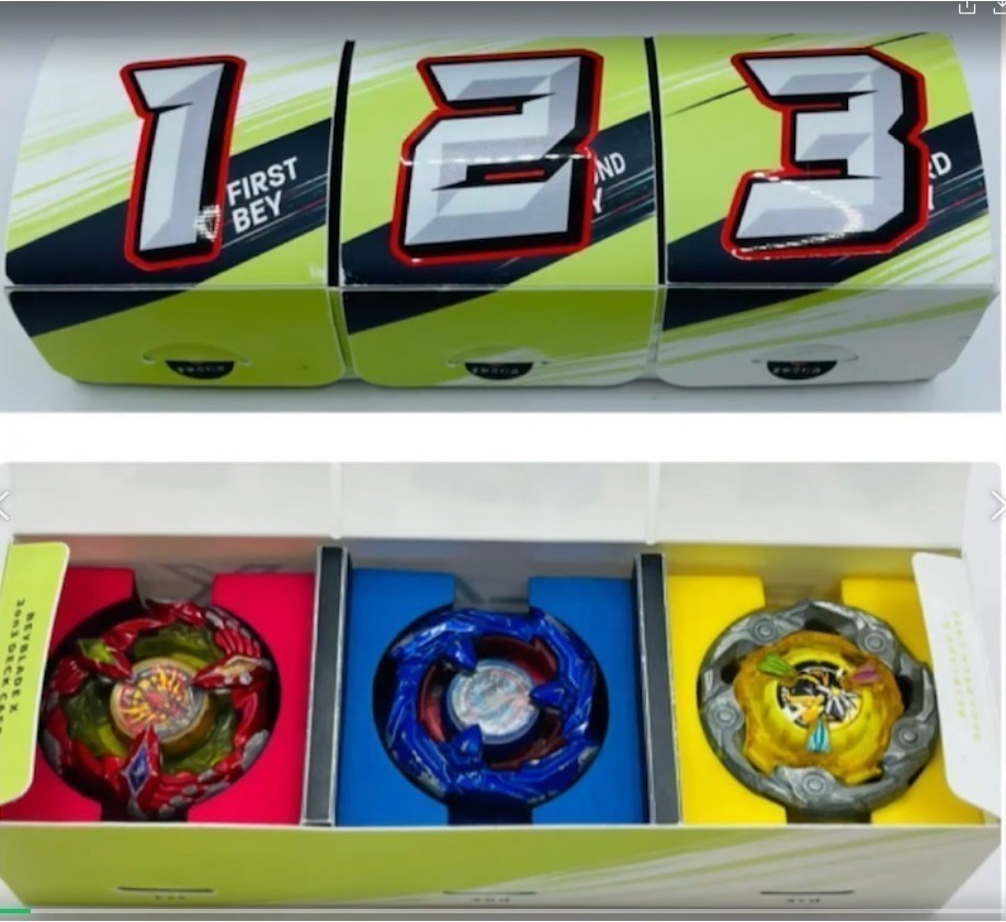Beyblade BX12 Dedicated EVA Laser Cutting Sponge Red Yellow Blue Three ...