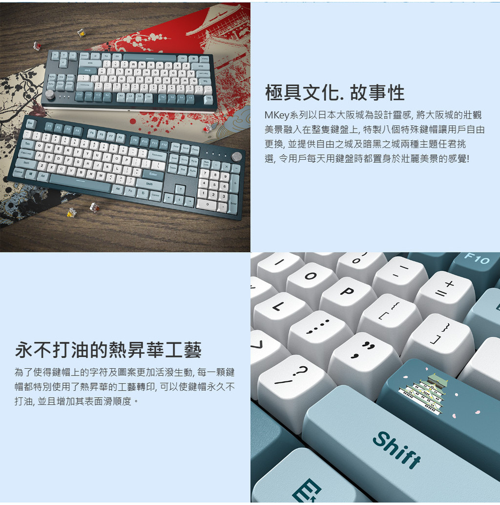 MONTECH Monarch MKey, MKey TKL Free City Mechanical Keyboard/Chinese ...