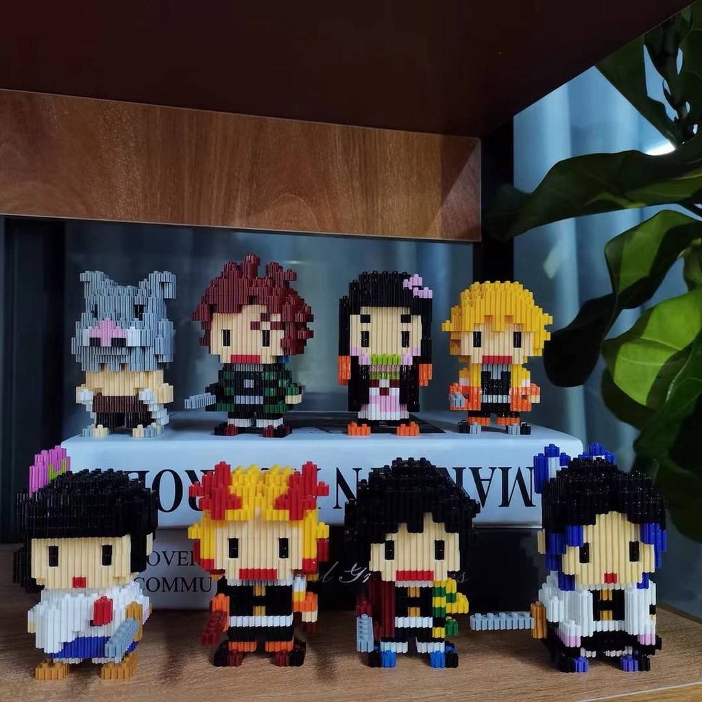 Building Blocks Diamond Series Demon Slayer Nezuko Tanjiro Launch Mini ...