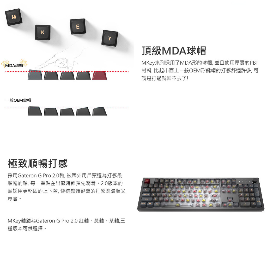 MONTECH Monarch MKey, MKey TKL Dark City Mechanical Keyboard/Chinese ...
