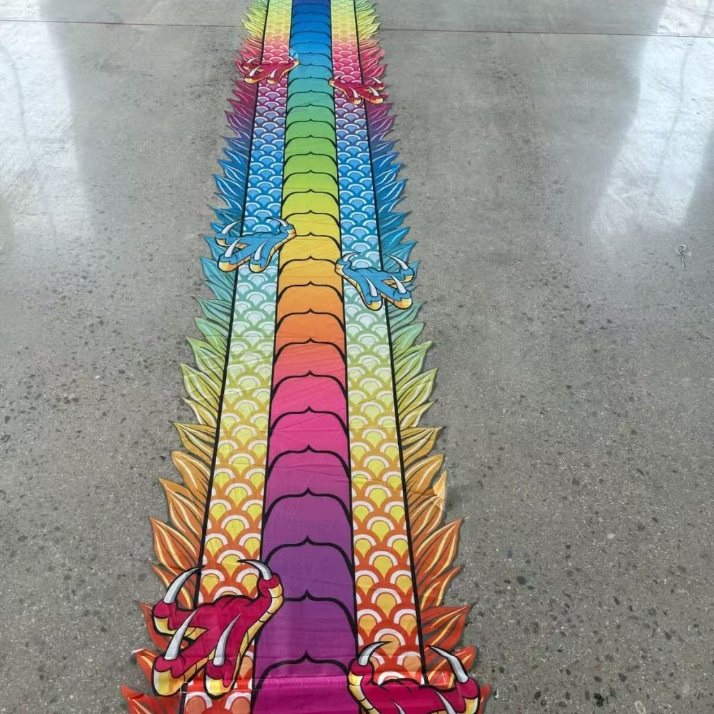 Square Dance Middle-Aged Elderly Men Women Fitness Dragon Ribbon Color ...