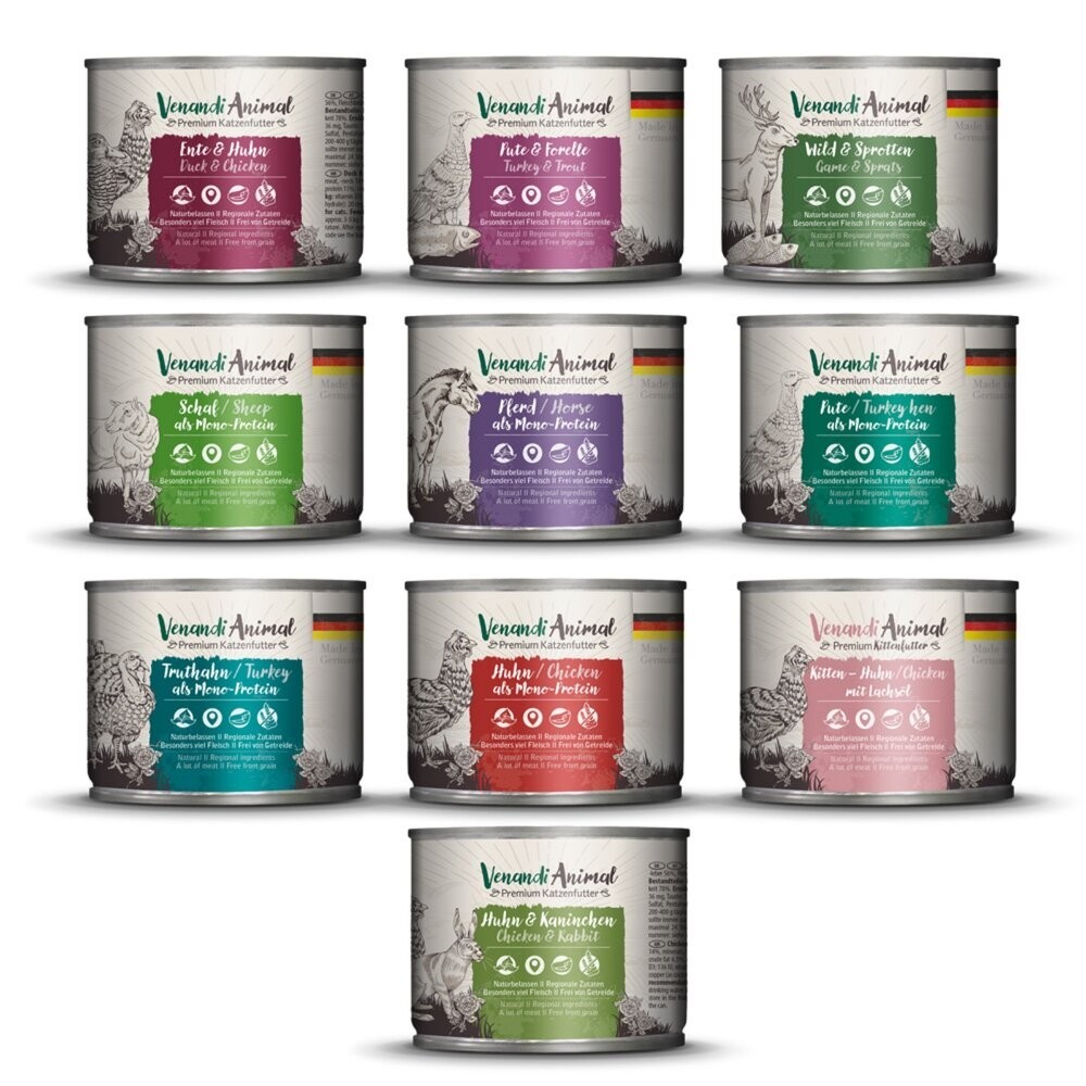 Venandi Animal Animal-Classic Staple Food Cat Cans [Single Can] Classic ...