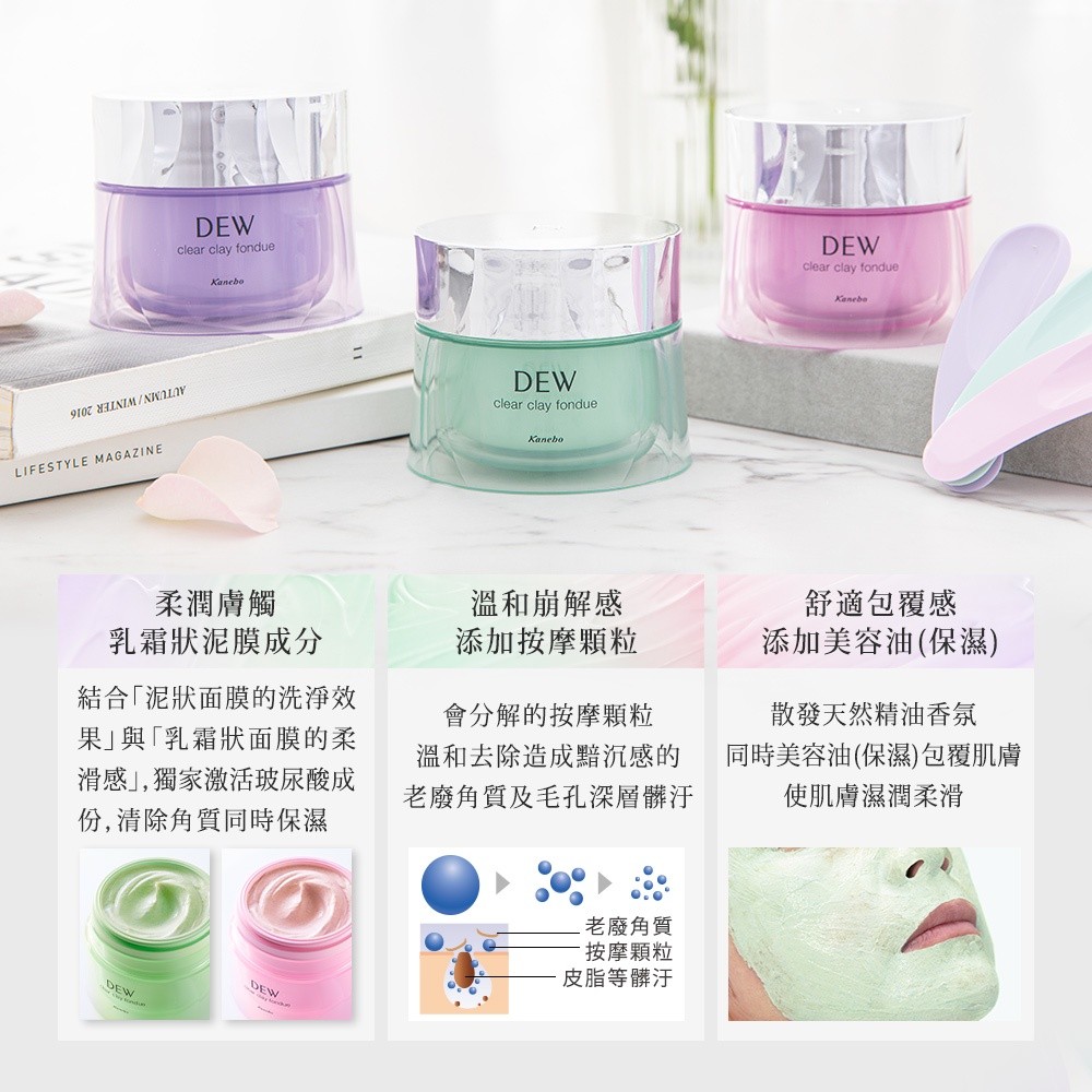 Kanebo DEW Fragrance Soap Mud Mask 90g (2 Options) | Shopee Malaysia