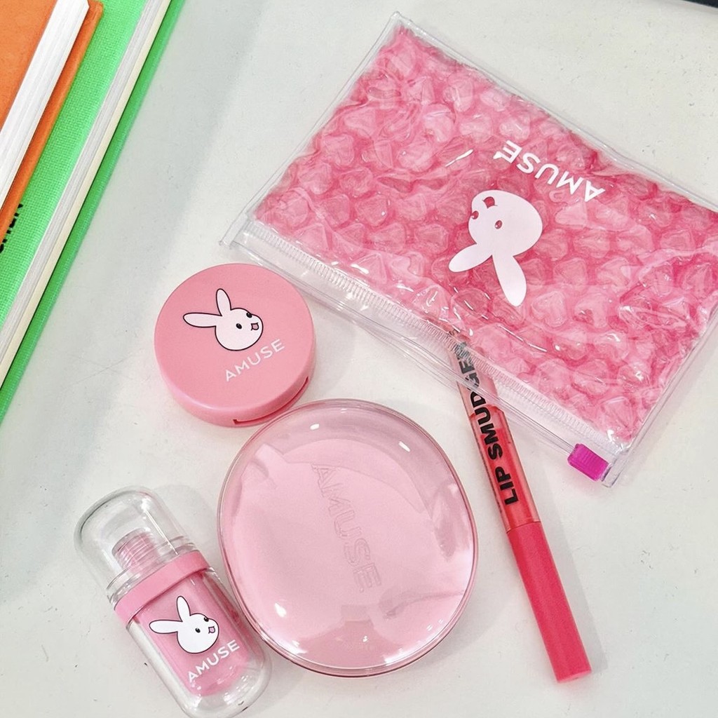 Korea Girl AMUSE Bunny Rabbit Lip Glaze Blush Set 3-Piece Zhang ...