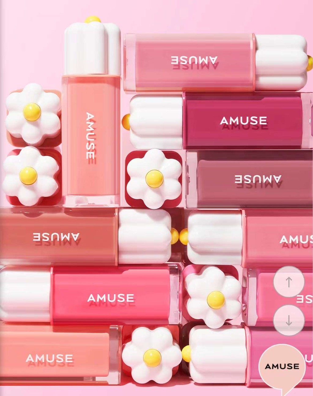 Korea Girl AMUSE Zhang Yuanying Little Flower Lip Glaze DEW TINT Daisy ...