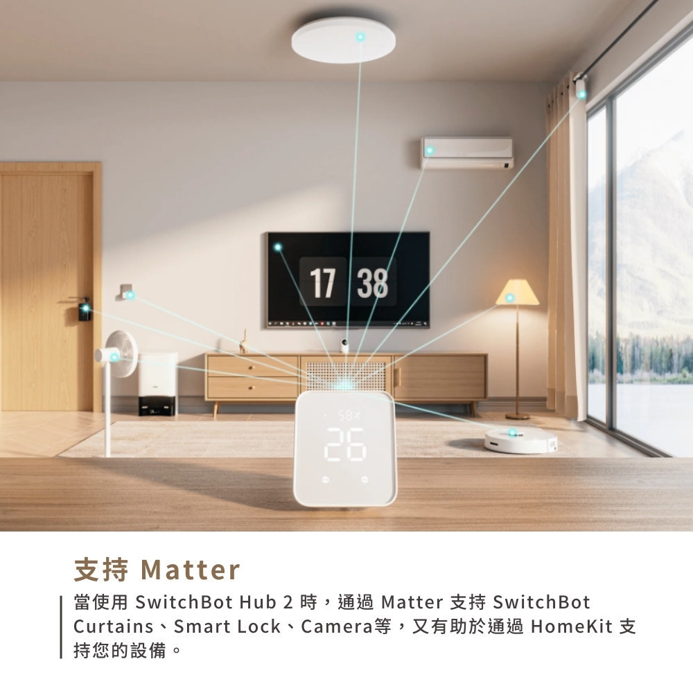 SwitchBot | Hub 2 Master Controller (Central/Temperature Humidity Sensing/Air Conditioning ...