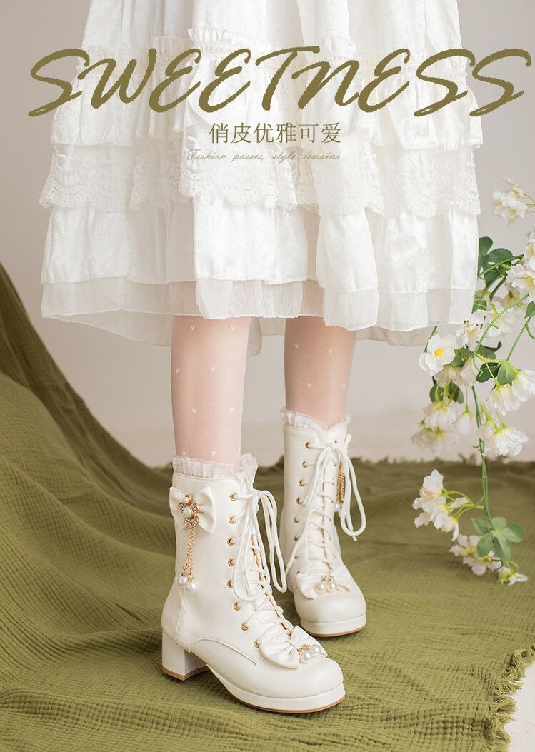 2025 Autumn Winter Martin Boots Women Short lolita Girls Middle Student ...