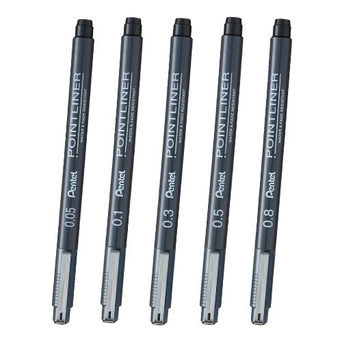 PENTEL Feilong S20P Substitute Pen Black POINTLINER Comic Graffiti ...
