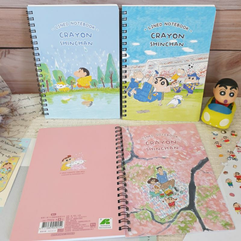 Crayon Shin-Chan 36k Horizontal Notebook Hard Board Cover 36k Notepad ...