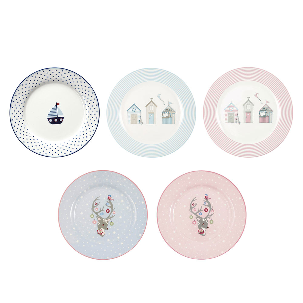 [Denmark GreenGate] Children's Dinner Plate Total 5 Types GreenGate ...