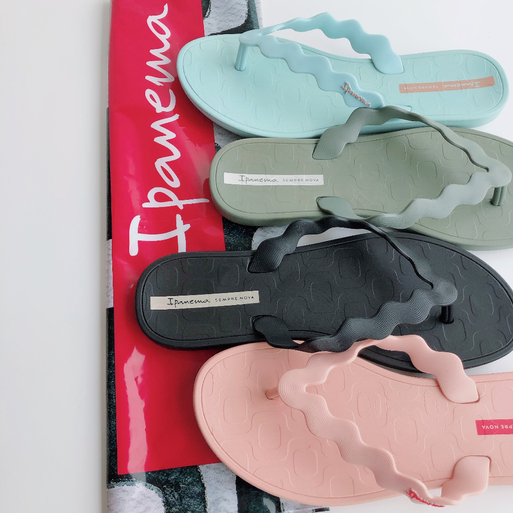 ** Ipanema * Brazilian Slippers (Corrugated Ripples ZIG AD Flip-Flops ...