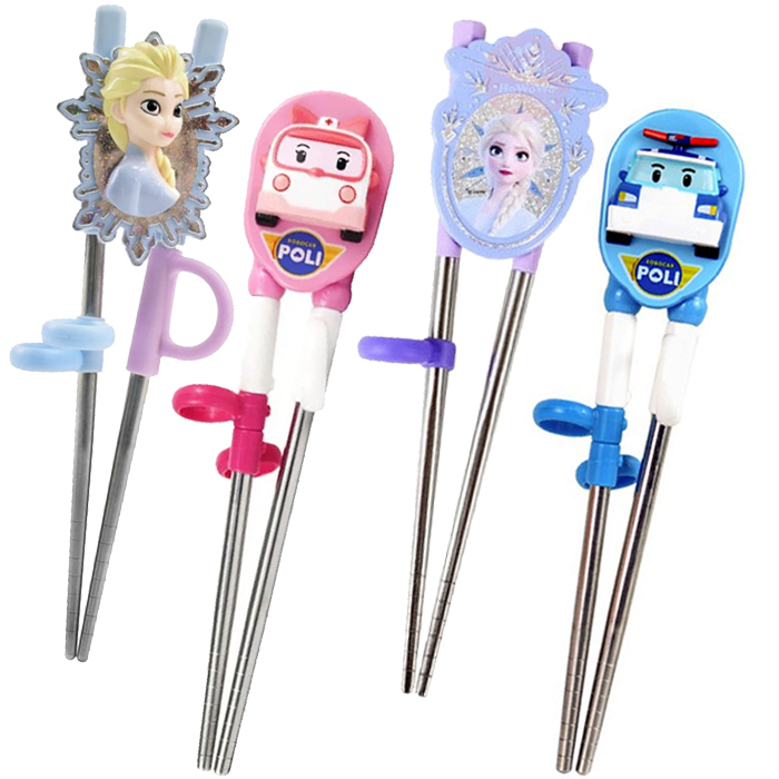 Ku.ku Duckbill Korea EDISON Stainless Steel Learning Chopsticks Poli ...
