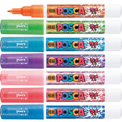 Japan Mitsubishi Pencil uni POSCA PC-1ML Marker Ultra-Fine Character ...