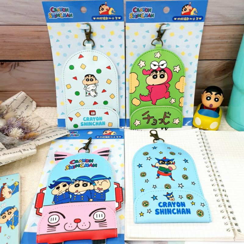 Crayon Shin-Chan Retractable Card Holder Key Case Ring ID Easycard Room ...