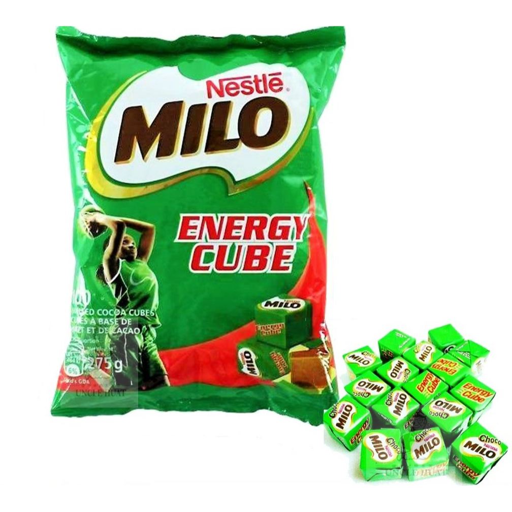 MILO Chocolate Energy CUBE Brick 275g (100 Pcs) Extra Thick Ball ...