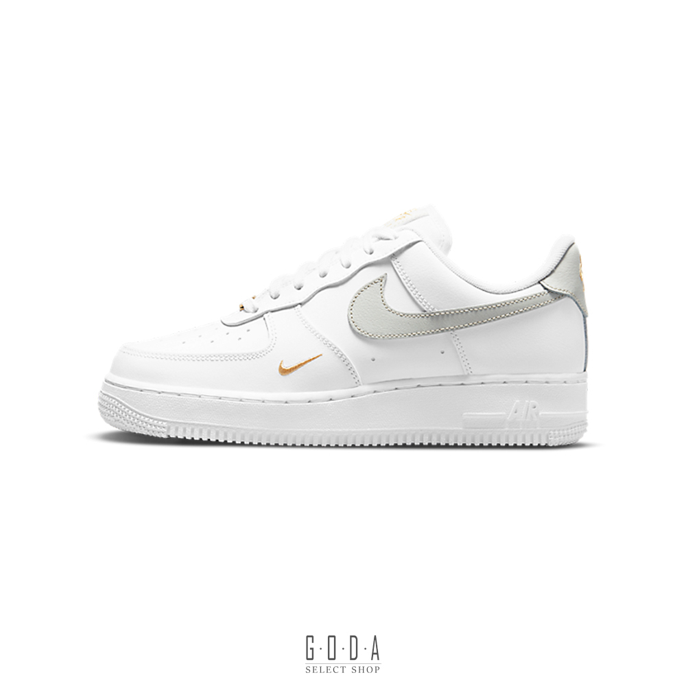 [NIKE AIR FORCE 1 07 ESS] Gold Foil Matcha Gray Green|AF1 Double Hook ...