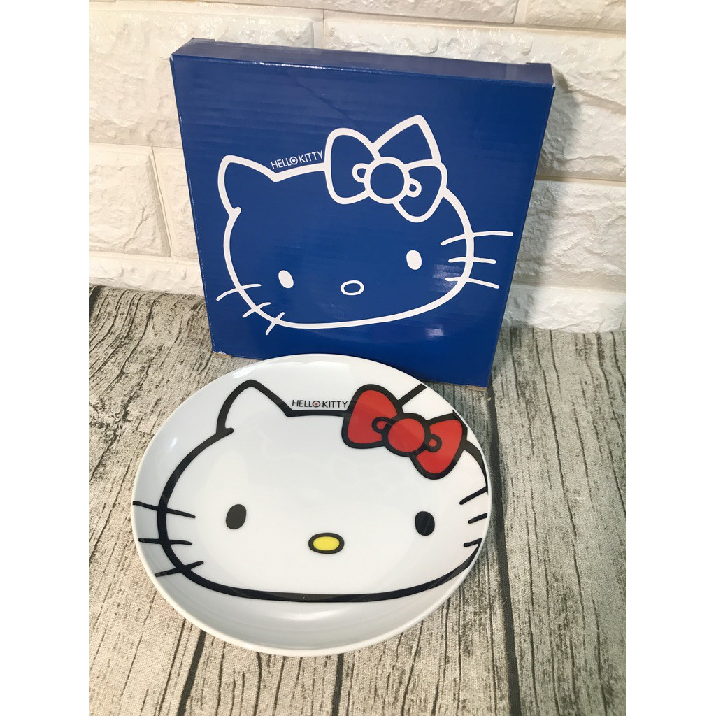 Japan Hello Kitty lawson Limited Plate Round Shallow Big Face Shape ...