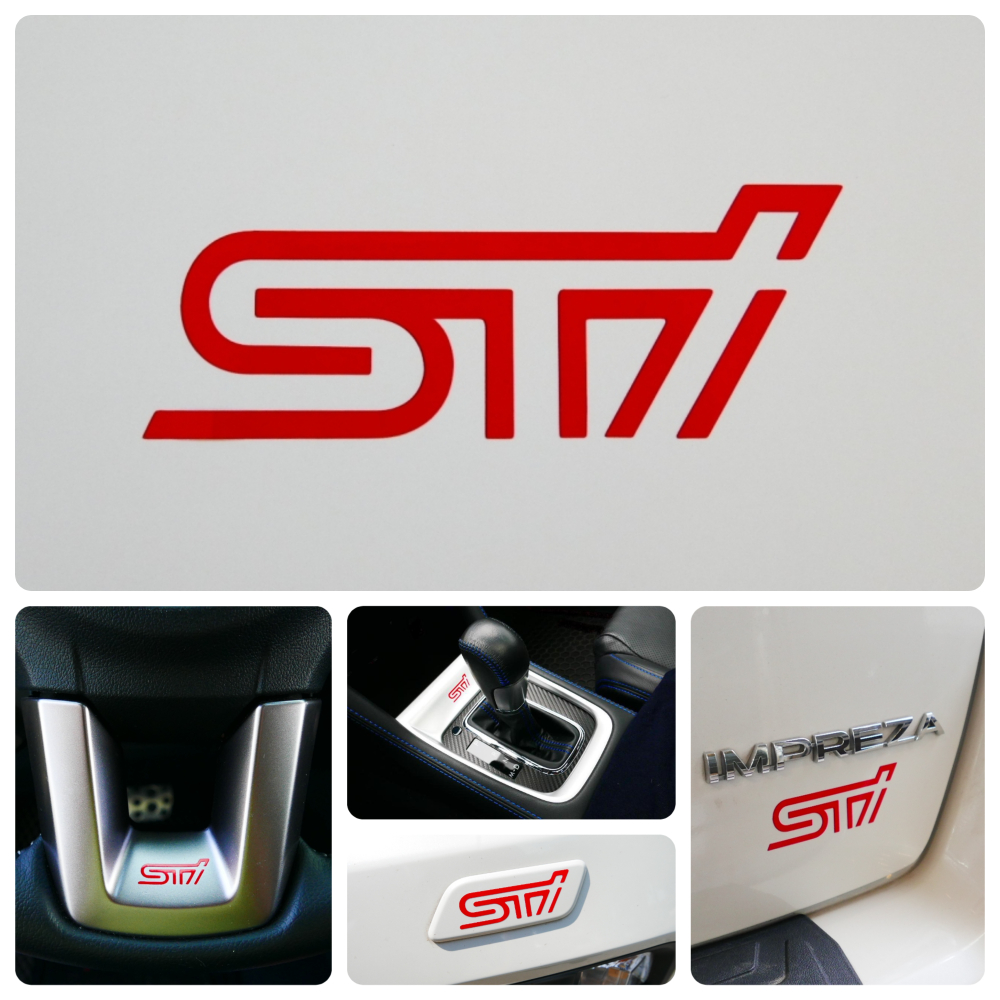 SUBARU Whole Car Series [STI Logo Sticker] Various Sizes Optional 3M No ...