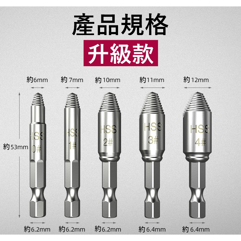 Broken Head Screw Extractor Short Tool Thread Reverse Silk | Shopee ...