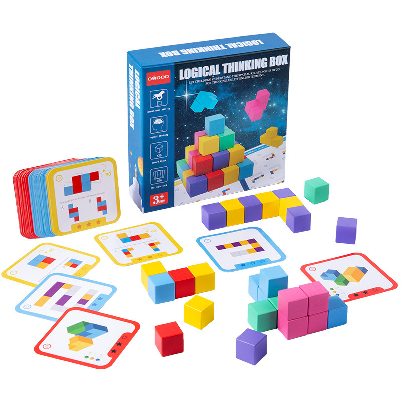 Children Number Sense Logic Cube Advanced Space Thinking Training Small ...