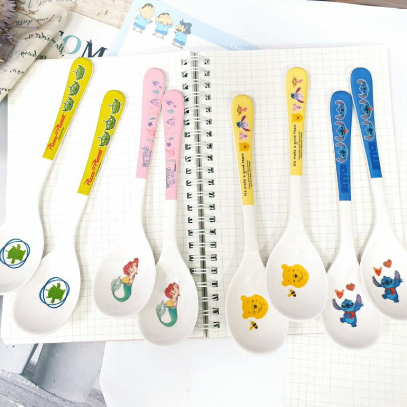 Disney Long Spoon 2 Pcs Pooh The Little Mermaid Three-Eyed Monster ...